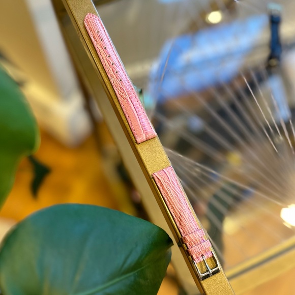 Skagen | Accessories | Nwot Skagen Denmark Pink Genuine Leather Watch ...